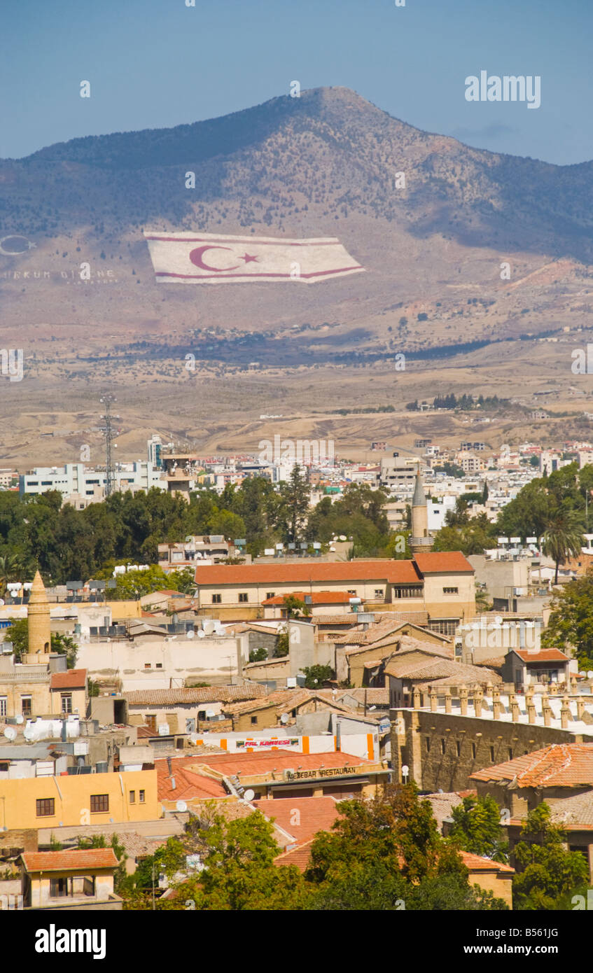 View over the city of Northern Nicosia Turkish Republic of Northern ...