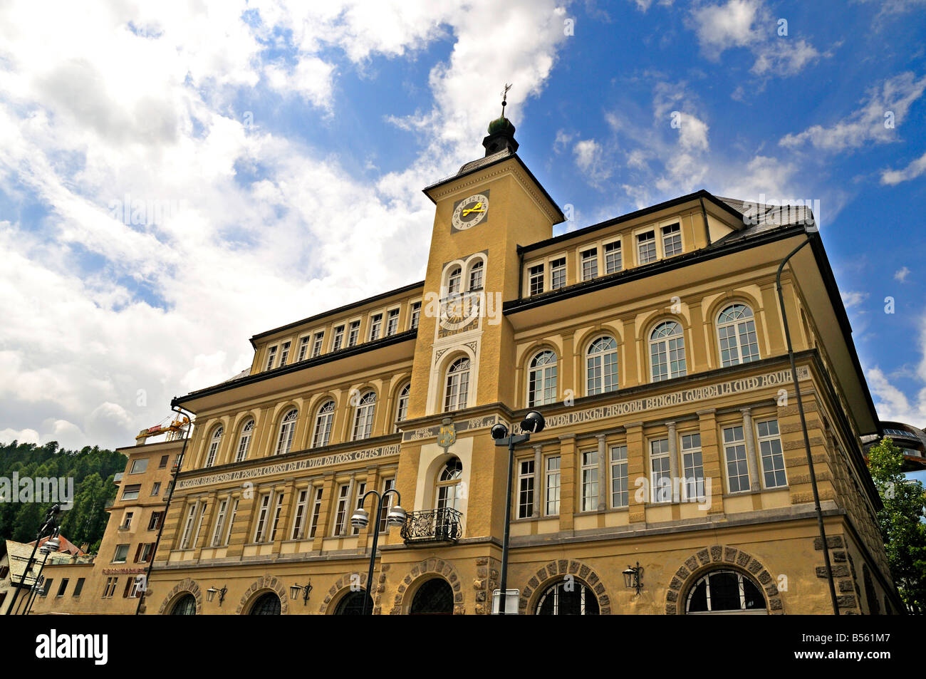 Clock tower st moritz switzerland hi-res stock photography and images ...