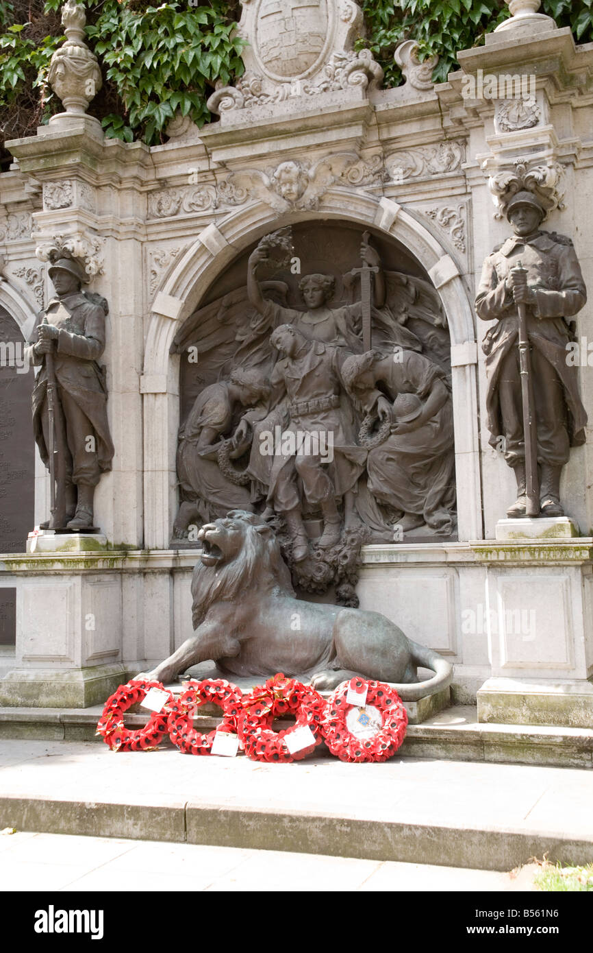 First World war memorial in the centre of Ypres, Flanders, Belgium ...