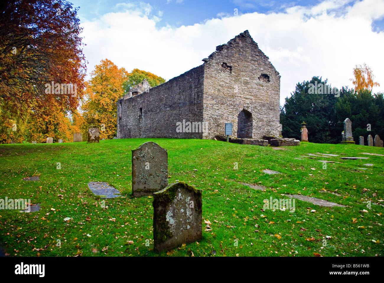 St Brides Kirk and graveyard in the grounds of Blair castle in the ...