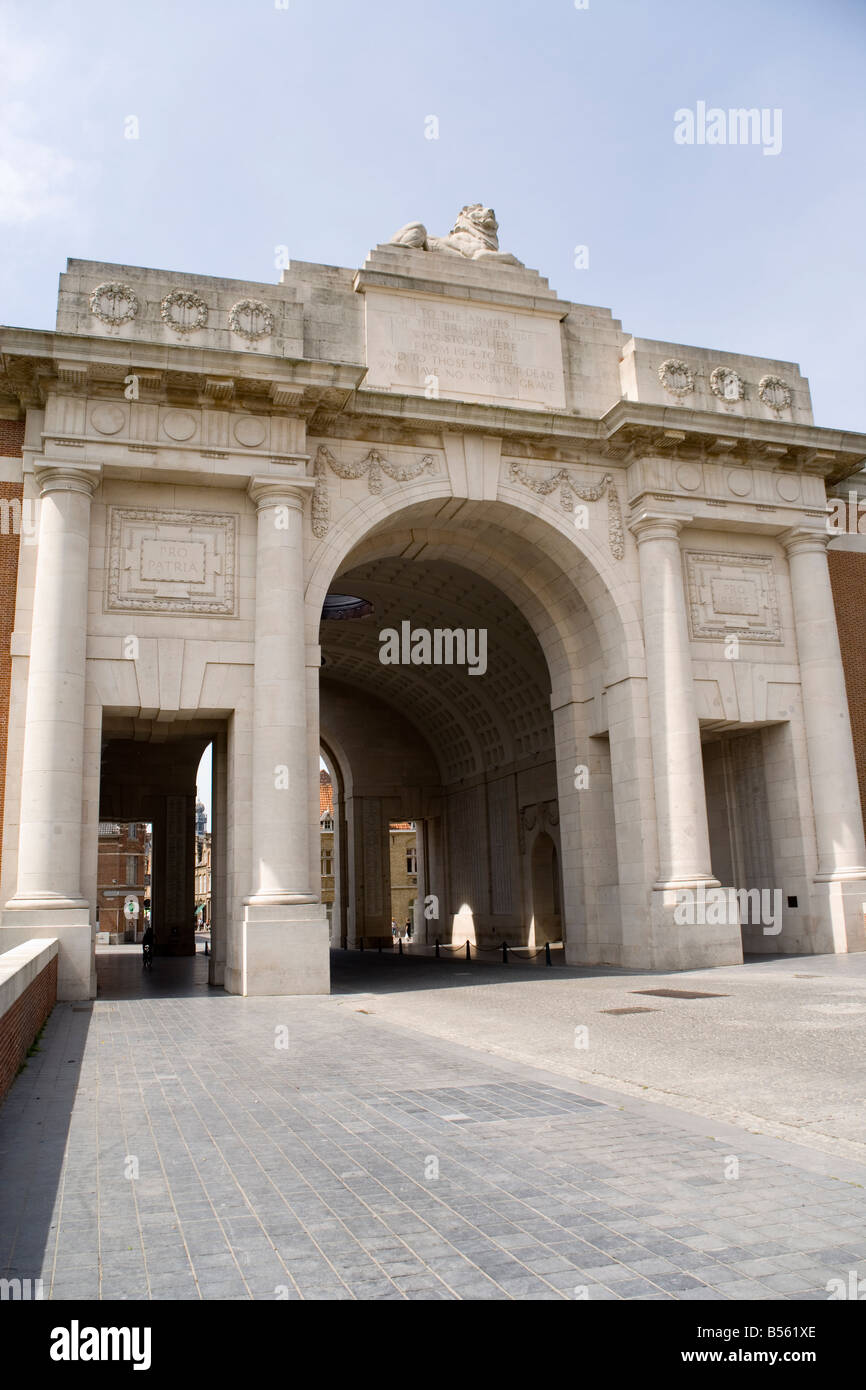Menin Gate, Ypres, the memorial to the million men who fought in the ...