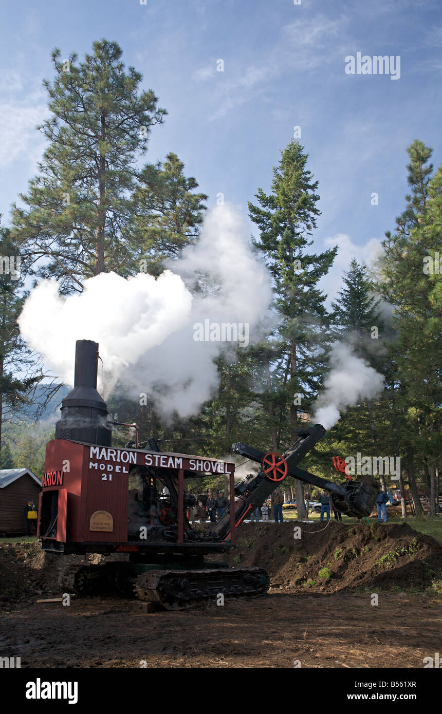 "Marion Steam Shovel" demonstration steam engine show in Westwold ...