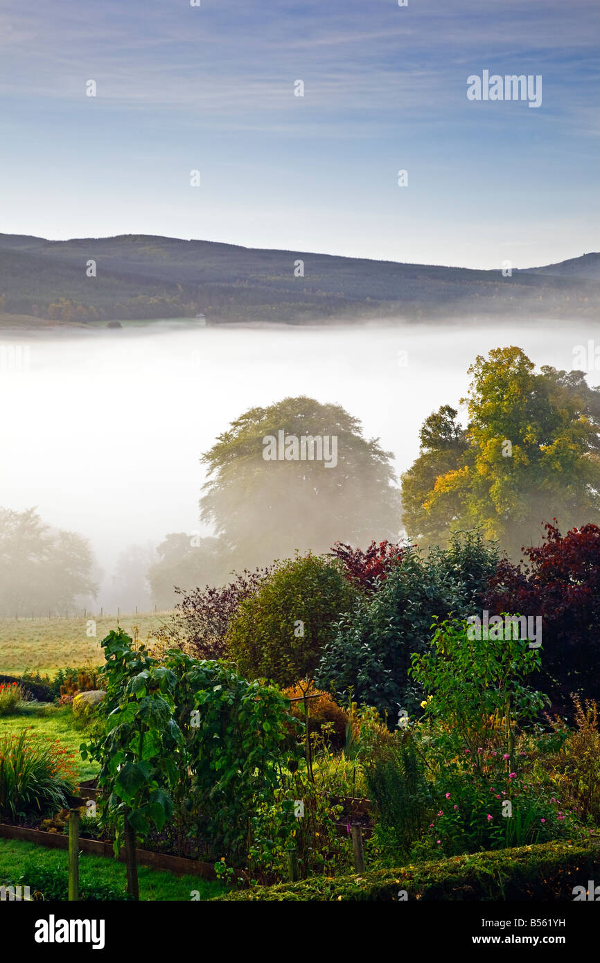 Perthshire countryside at Strathtay near Pitlochry Scotland United ...