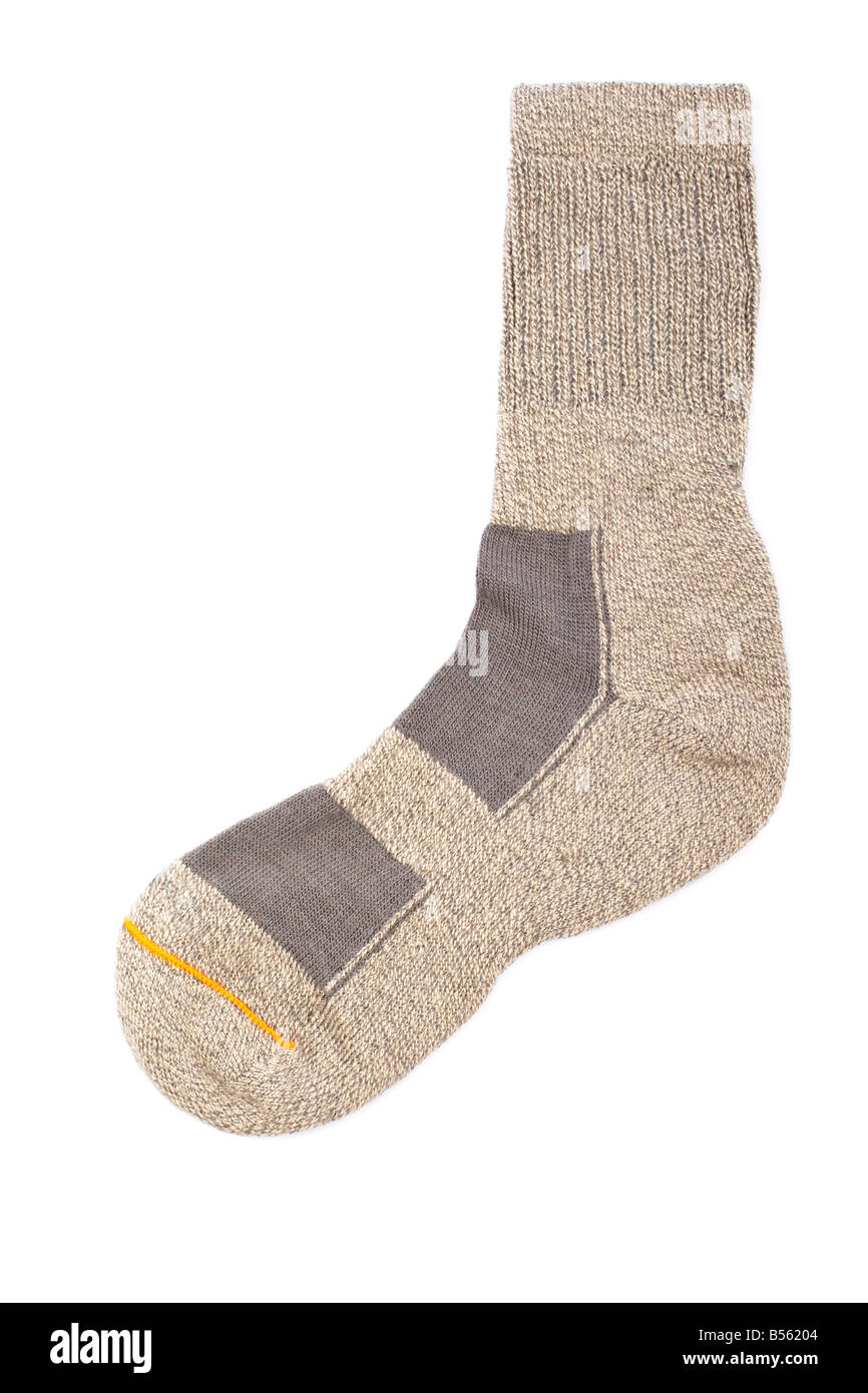A colorful sock isolated on white background Stock Photo - Alamy