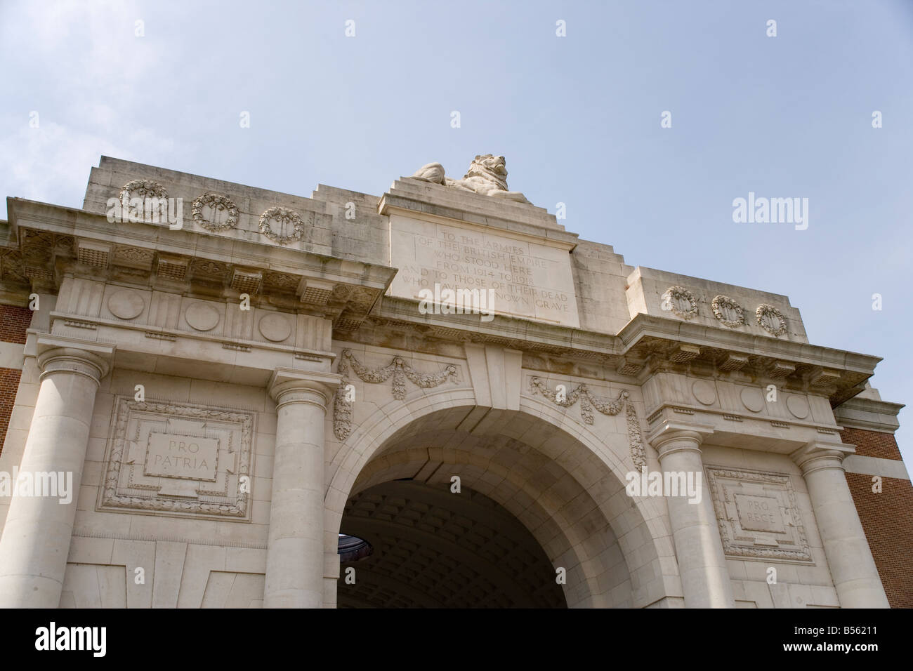Menin Gate, Ypres, the memorial to the million men who fought in the ...
