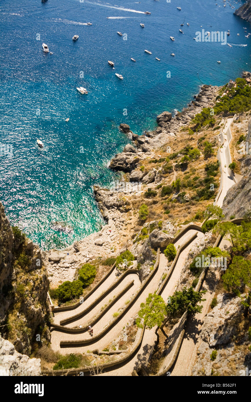 Via Krupp, Capri, Italy Stock Photo - Alamy