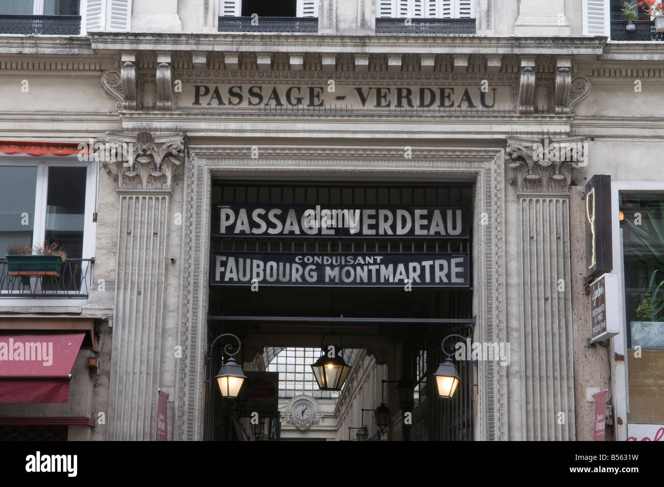 Paris Passage Verdeau Stock Photo - Alamy