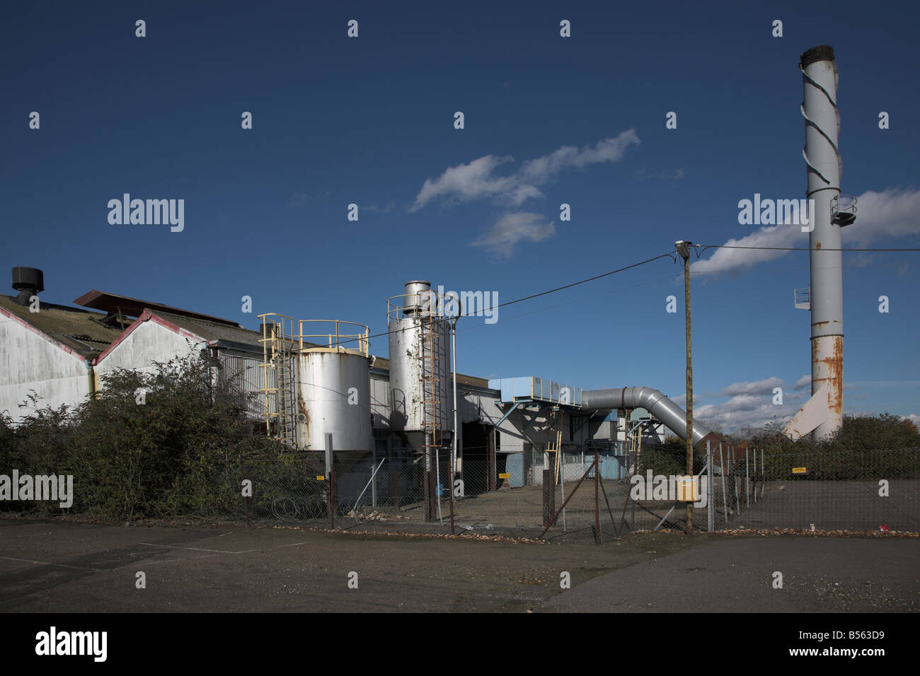 Closed factory building Crane Fluid Systems Ipswich Suffolk England ...