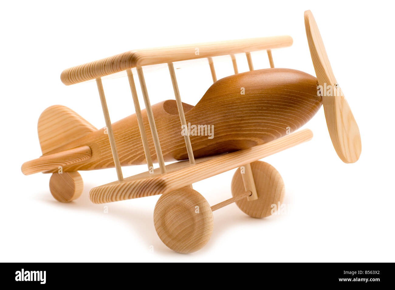 object on white wooden toy airplane Stock Photo - Alamy