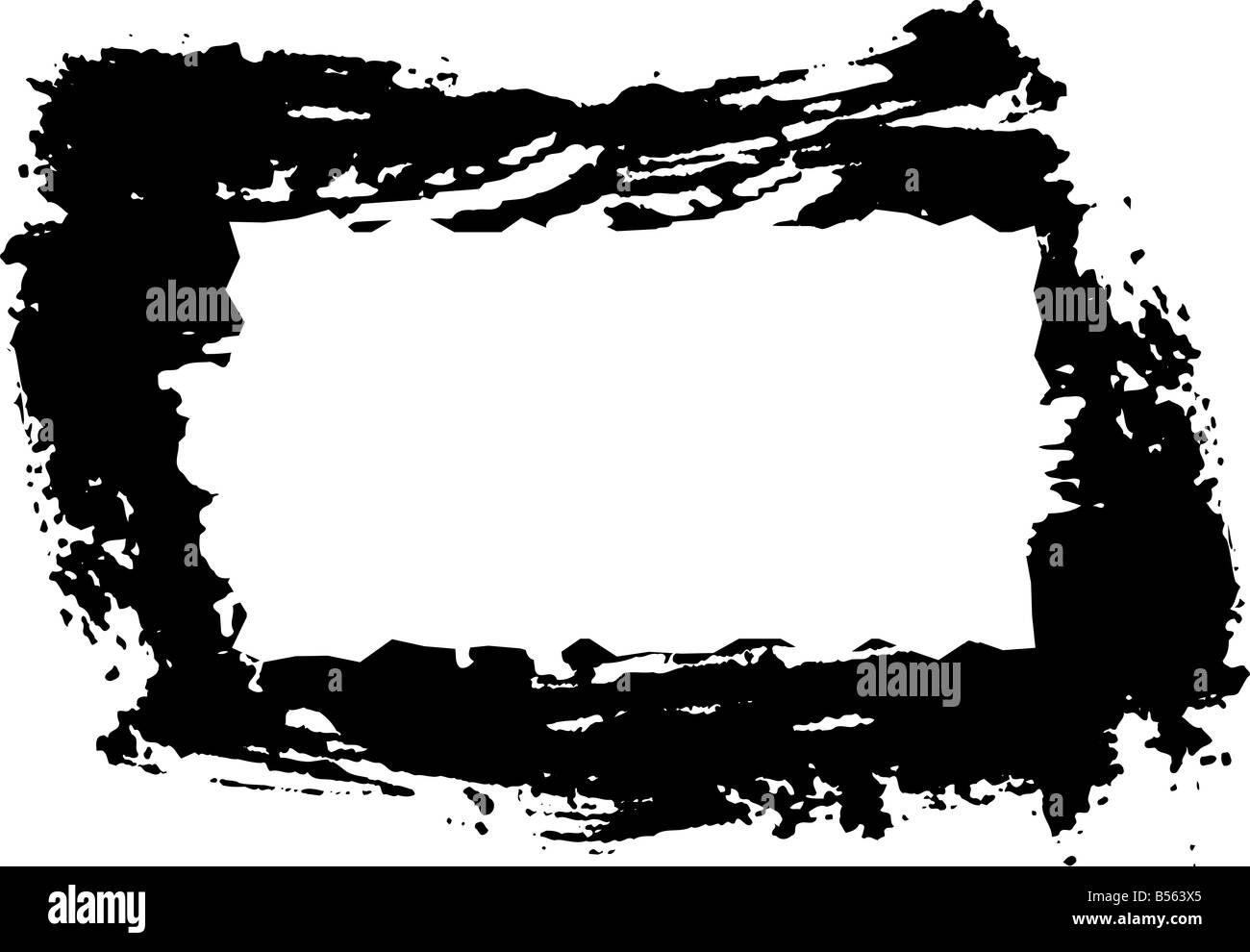 Grunge frame Black and White Stock Photos & Images - Alamy