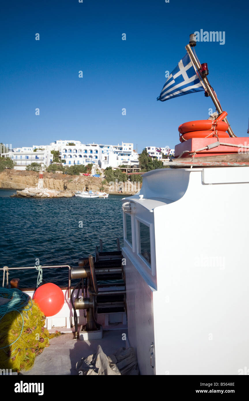 greek cyclades island architecture as seen from classic greece fishing ...