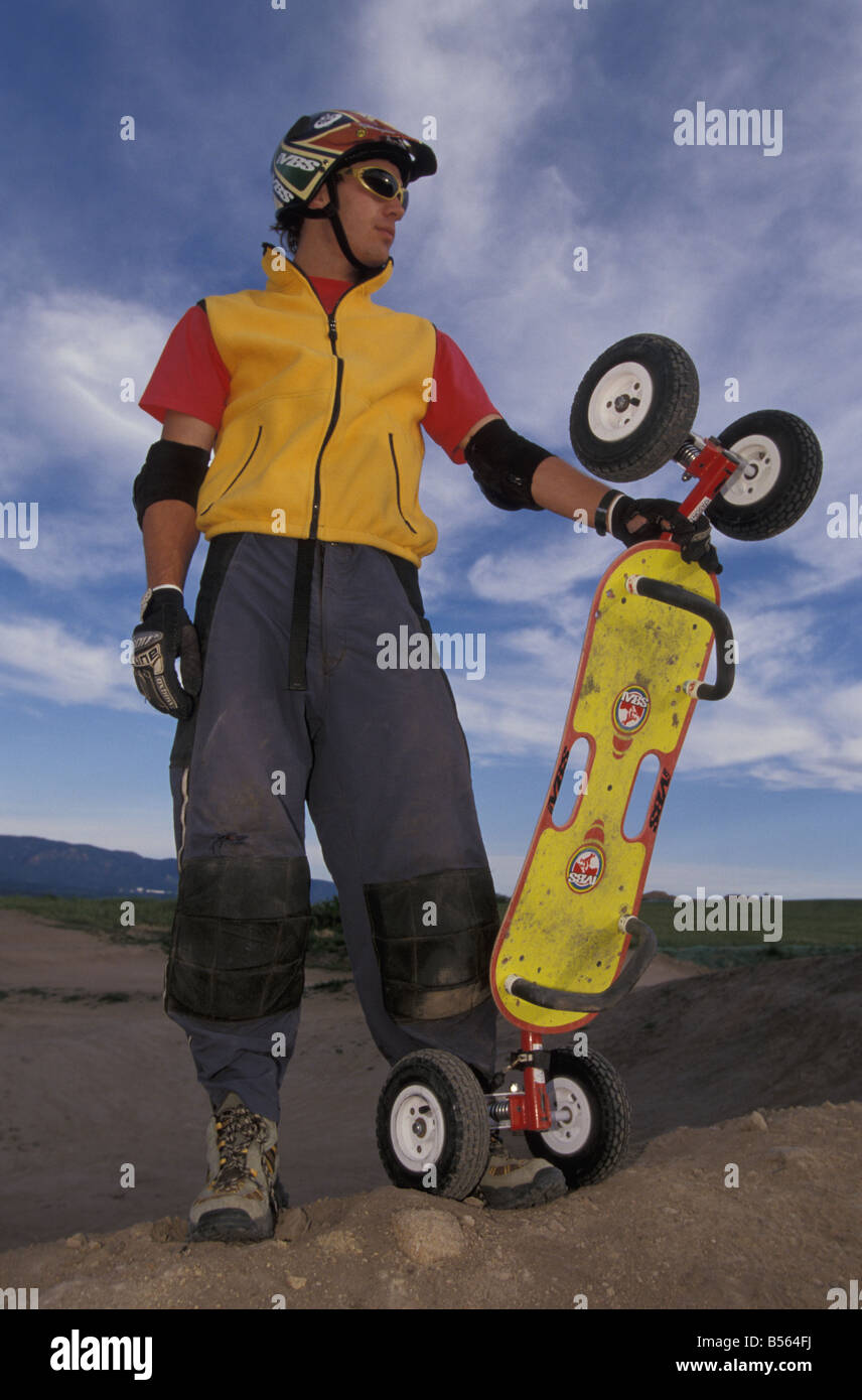 Portrait of Mountain boarder Stock Photo - Alamy