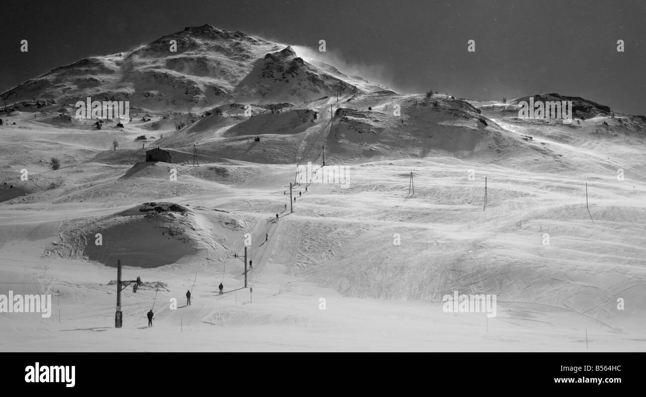 Pistes, Val Cenis, France Stock Photo - Alamy
