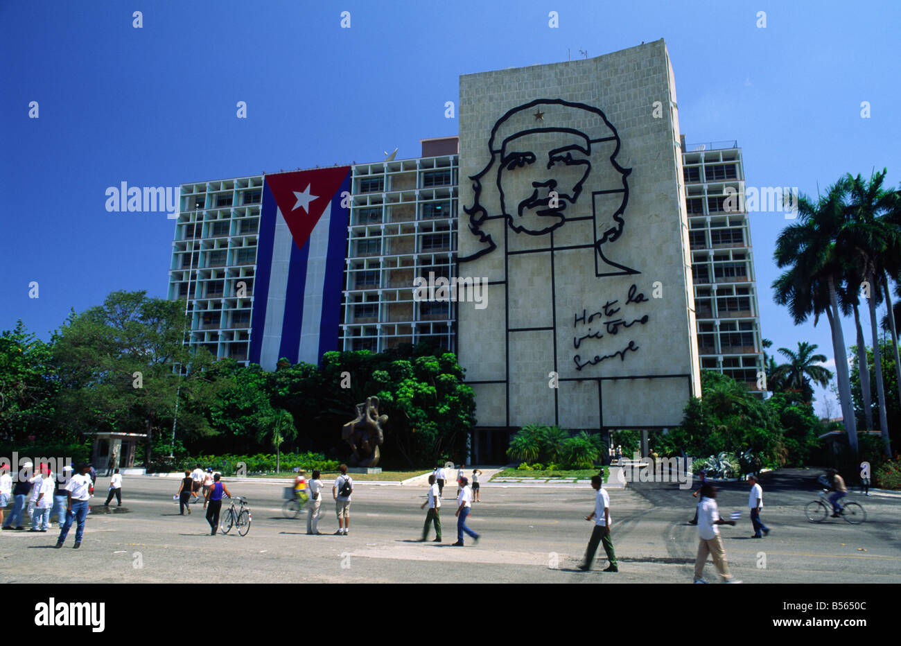 Ministry of Interior building in Revolution Square, Havana, Cuba Stock ...