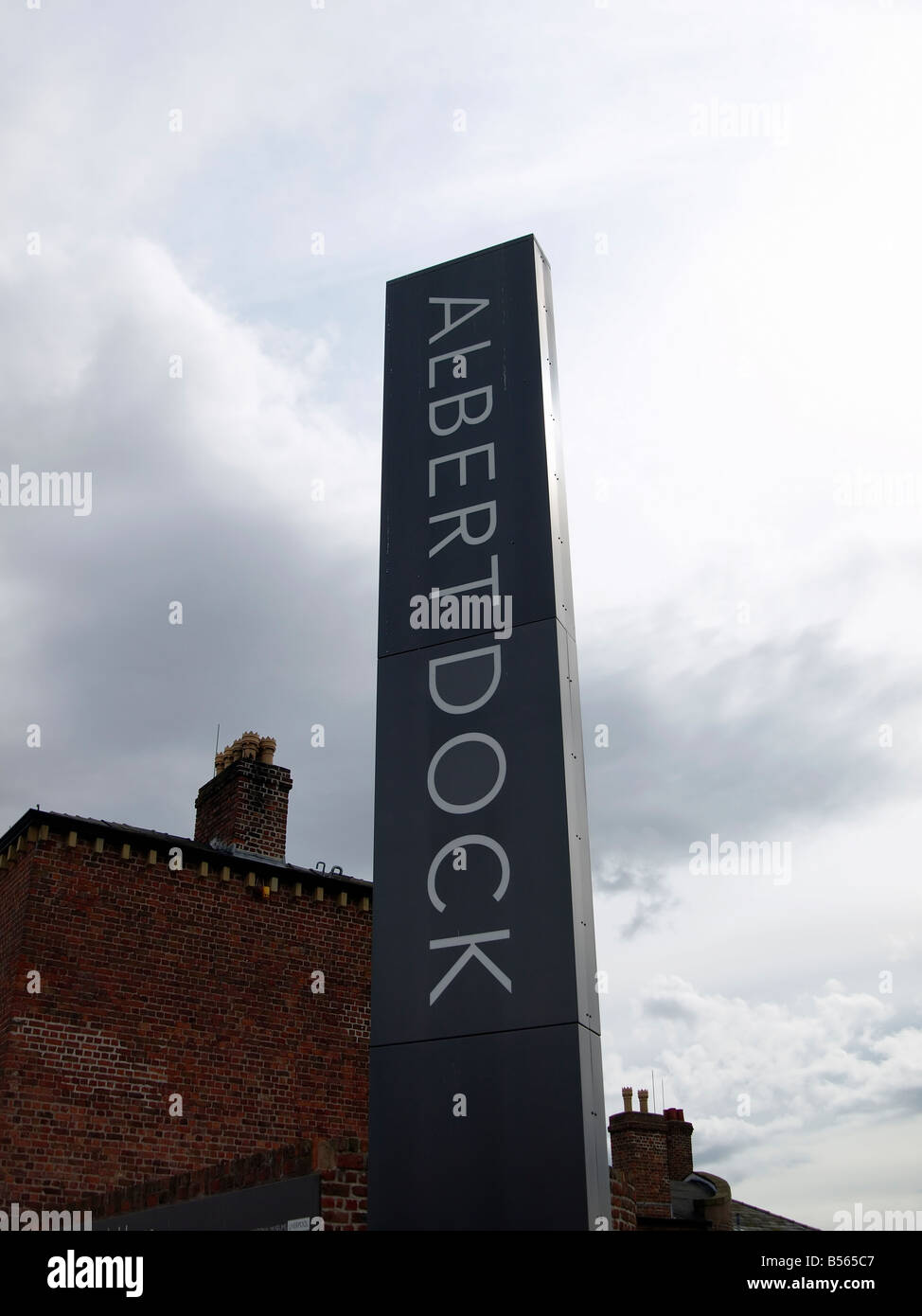 Albert Dock Sign, Liverpool, England, UK Stock Photo - Alamy