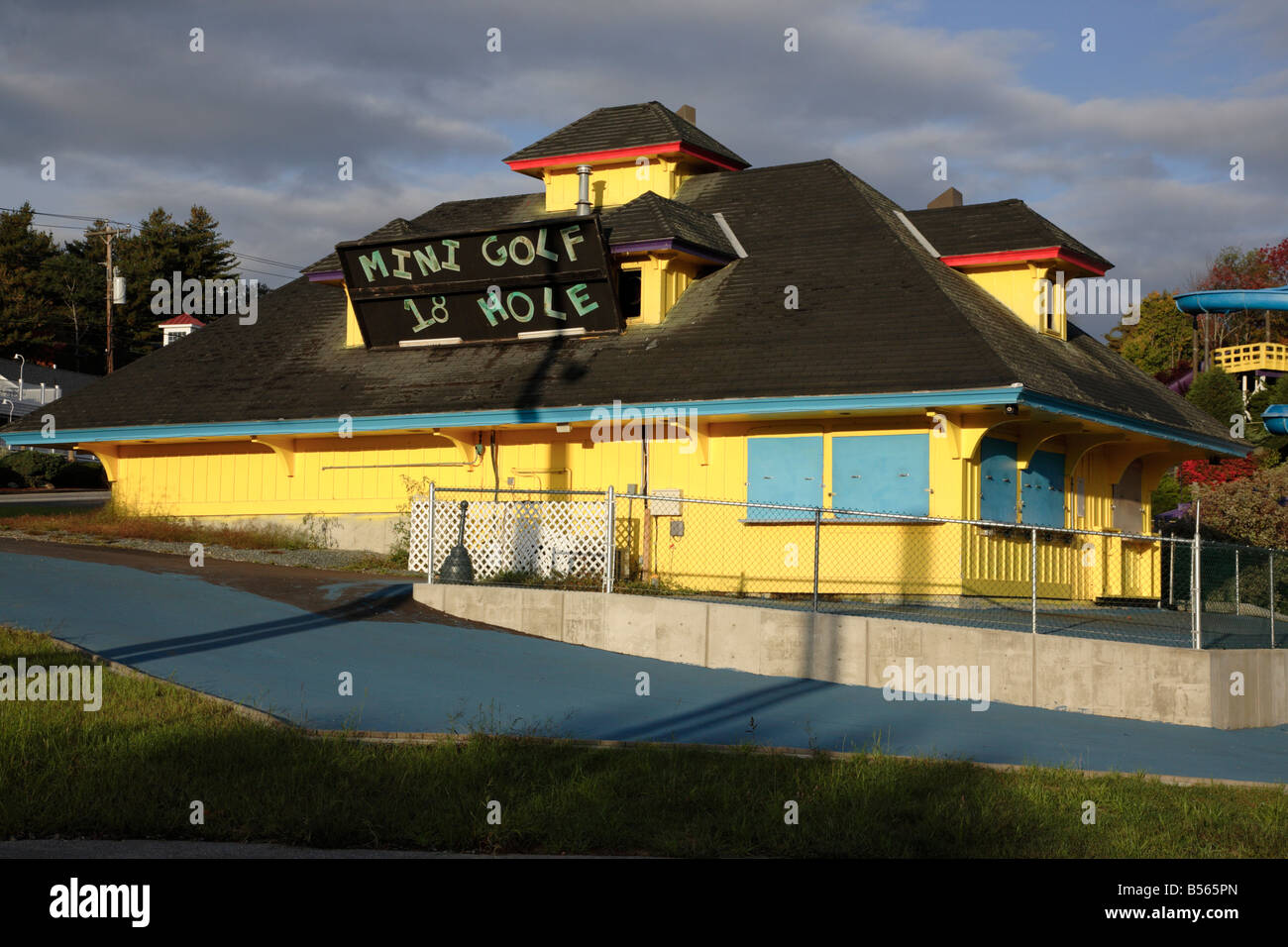 Weirs Beach Located on Lake Winnipesaukee in New Hampshire USA during ...