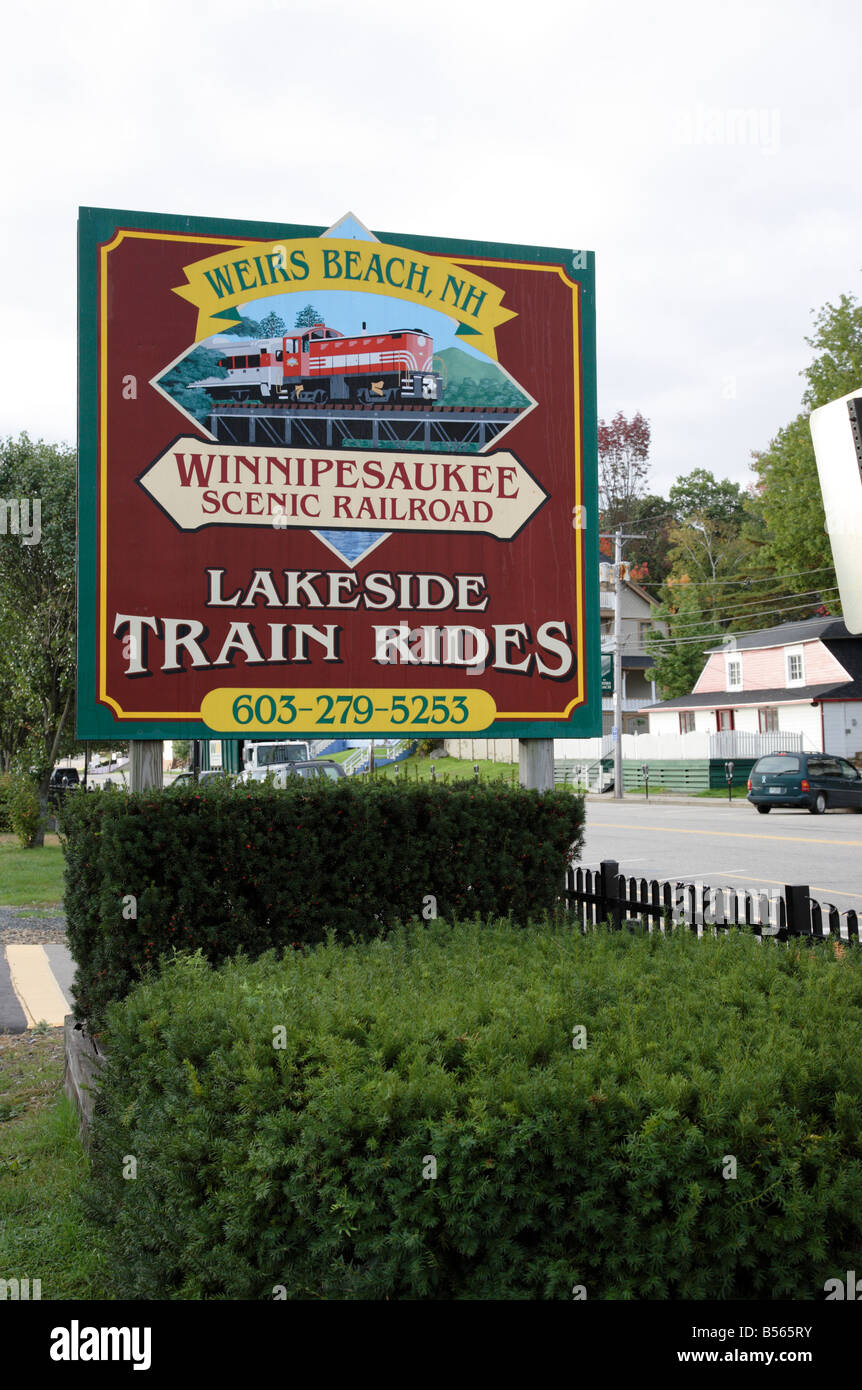 Weirs Beach Located on Lake Winnipesaukee in New Hampshire USA during ...