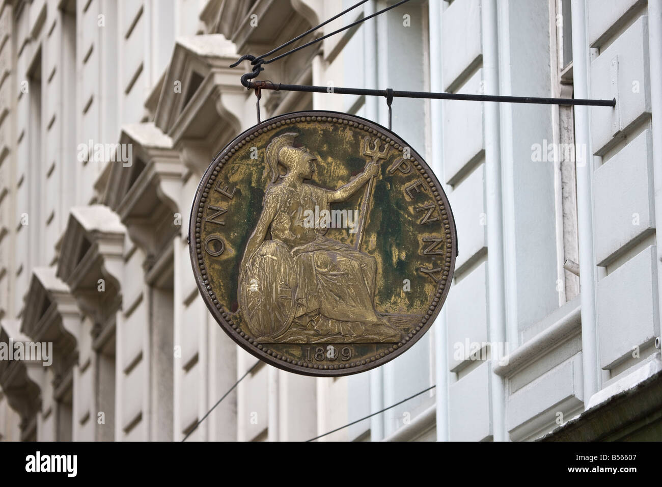 Coin Shop Sign London Stock Photo - Alamy