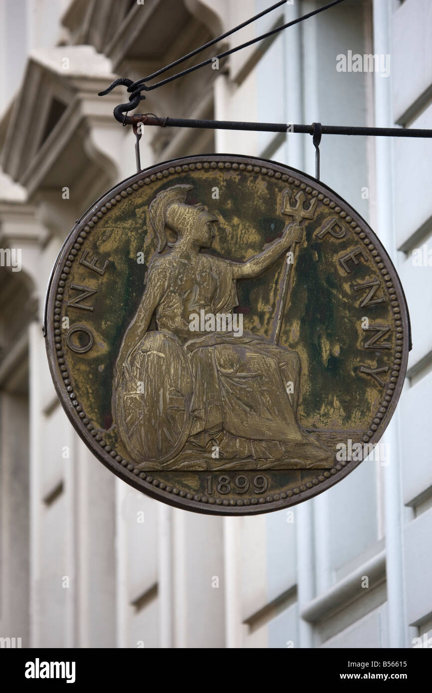 Coin Shop Sign London Stock Photo - Alamy