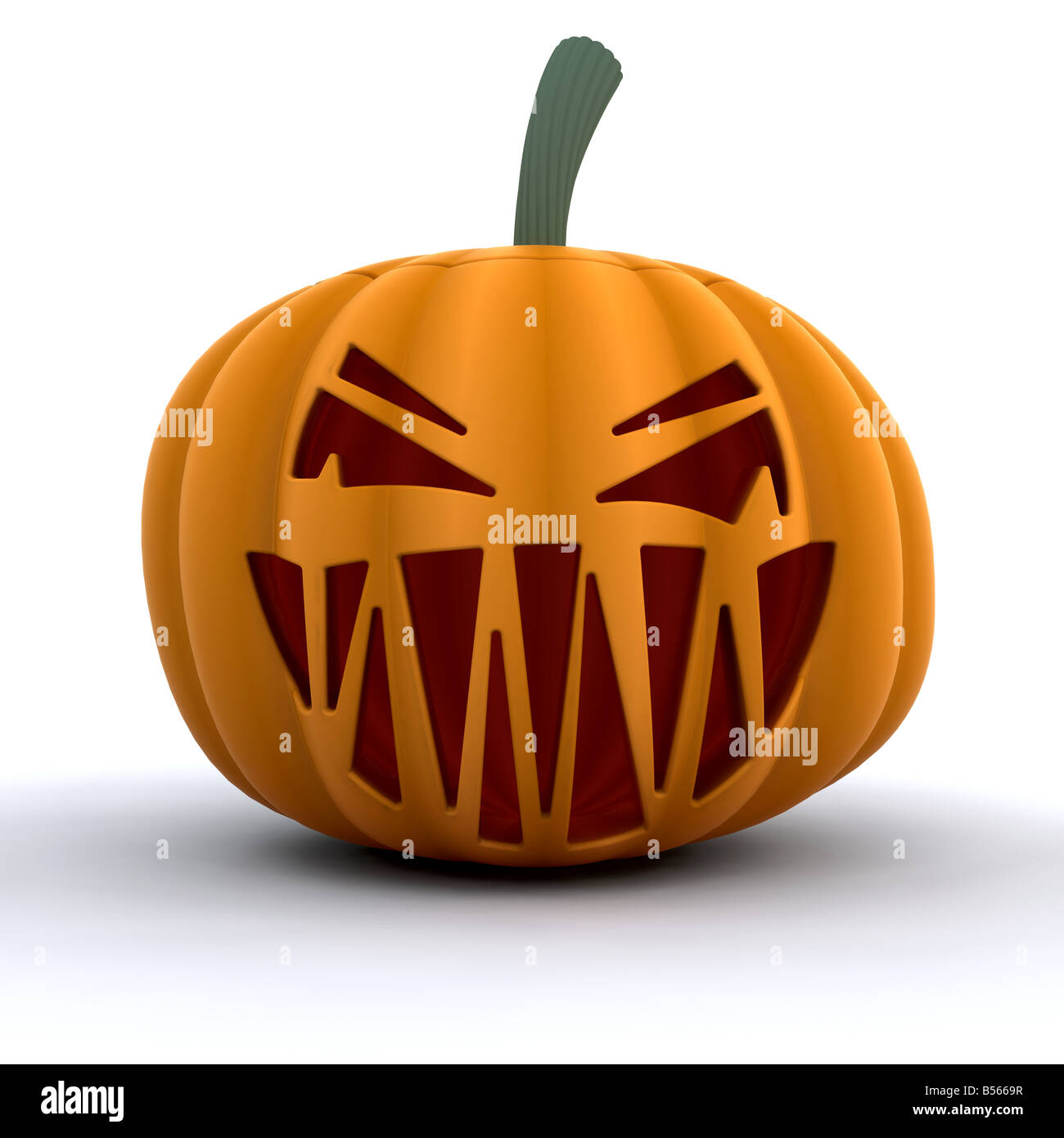 Scary Halloween pumpkin Stock Photo - Alamy