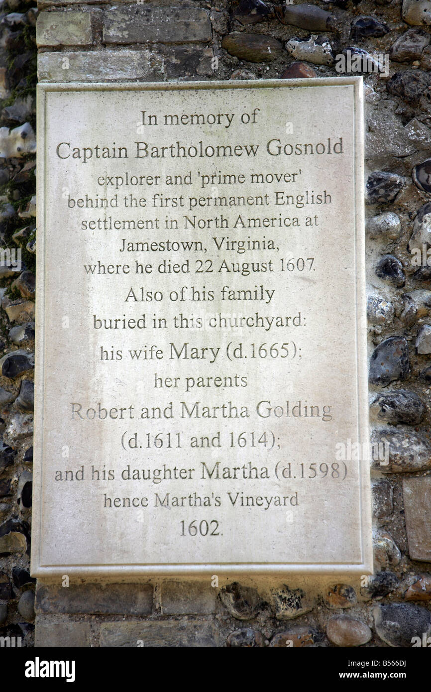 Bartholomew Gosnold High Resolution Stock Photography and Images - Alamy