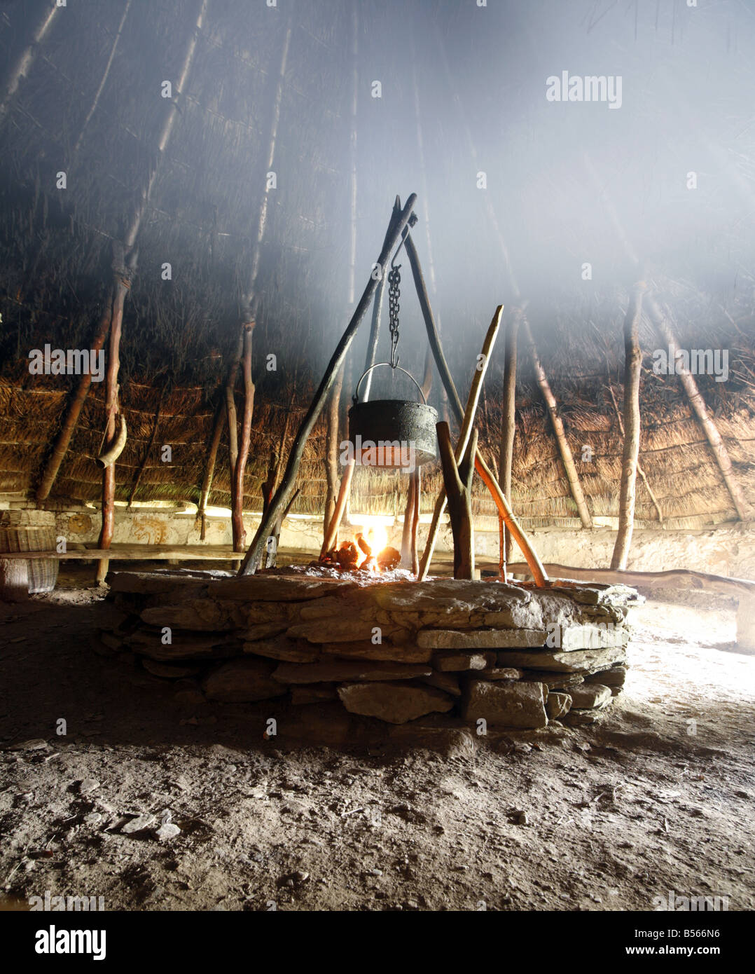 Iron age hut fire hi-res stock photography and images - Alamy