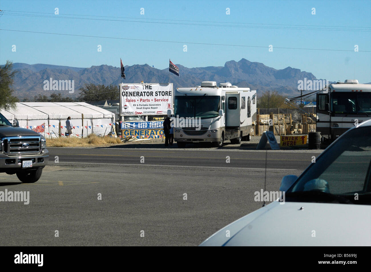 The generator store for RV's in Quartzside Arizona Stock Photo - Alamy