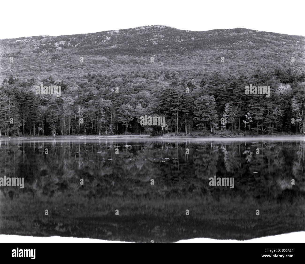 Mount Monadnock reflecting in Gilson Pond in Autumn in New Hampshire ...