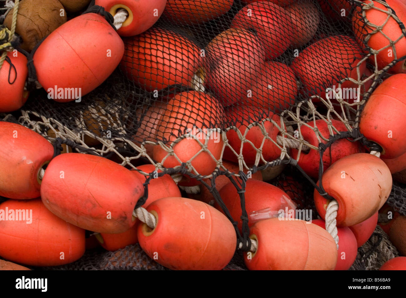 Fisherman's fishing floats Stock Photo - Alamy