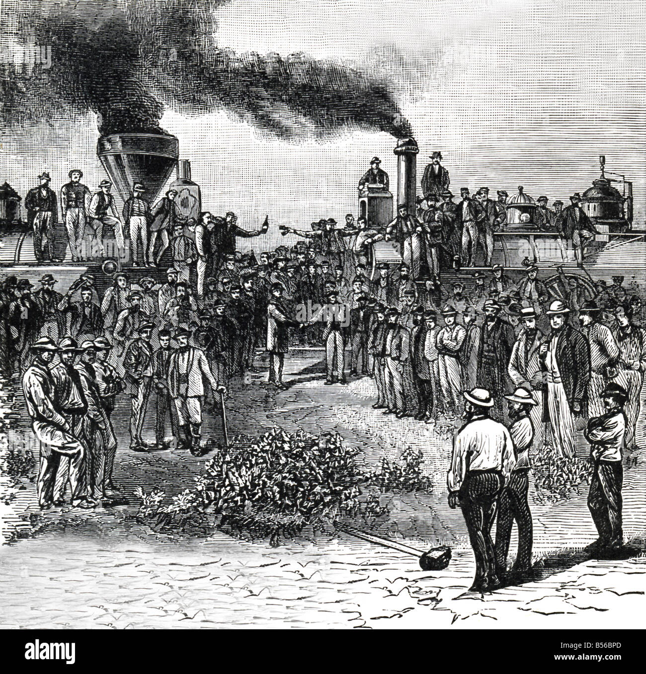 Central pacific railroad construction hi-res stock photography and ...