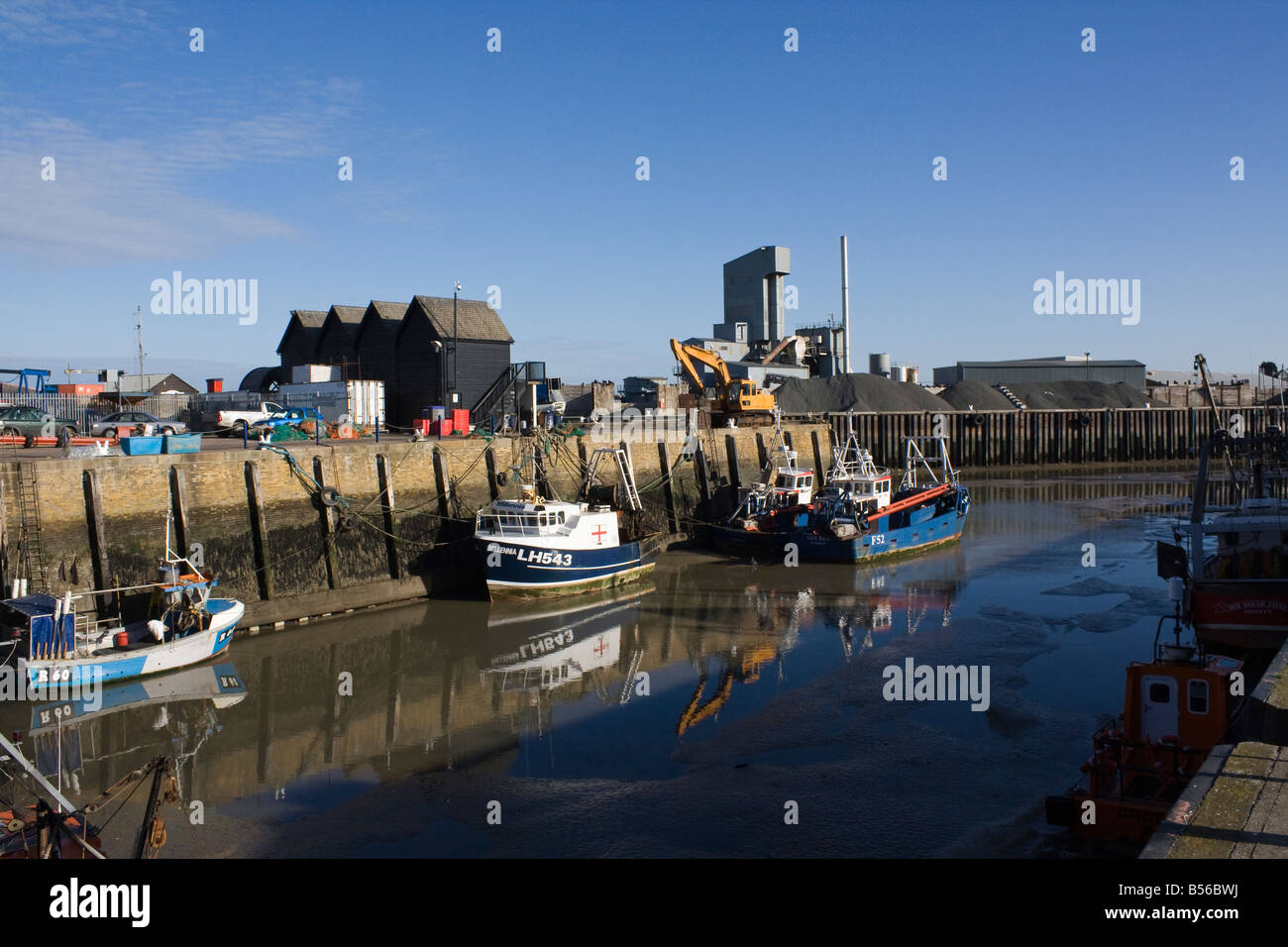 working harbour of whitstable Stock Photo - Alamy