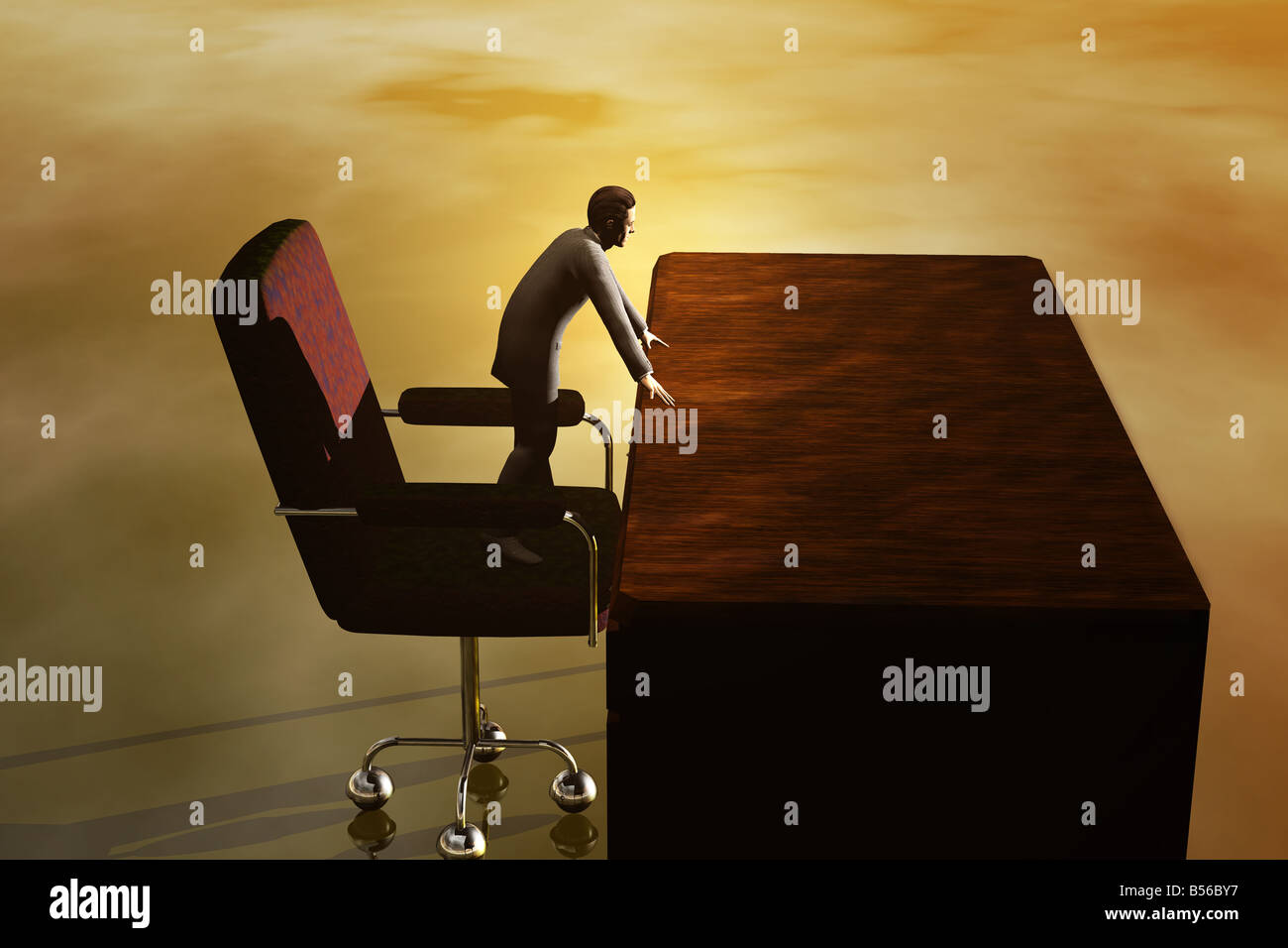 Small business man large desk hi-res stock photography and images - Alamy