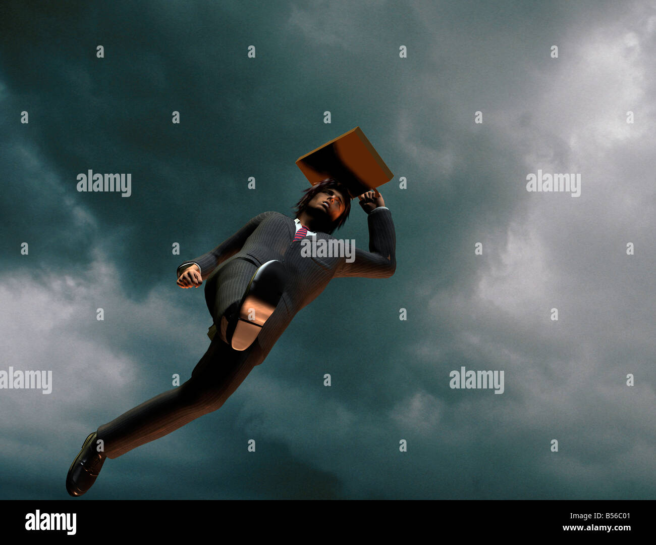 A man caught in the rain hi-res stock photography and images - Alamy