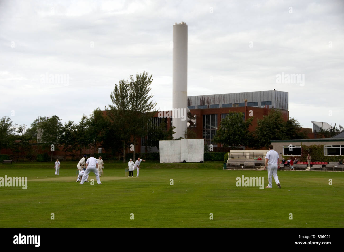 Cricket ground Barrow in Furness Stock Photo - Alamy
