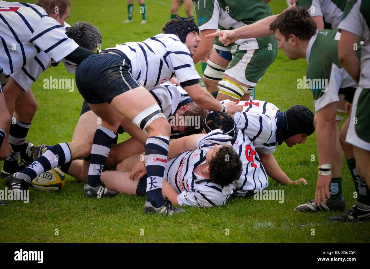 A National Trophy rugby union game between Beverley RUFC and Preston ...