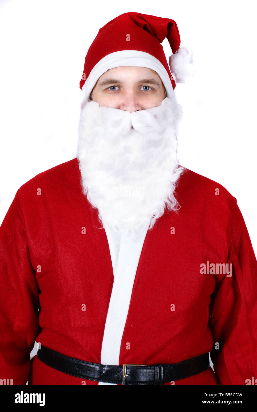 Portrait of a student being Santa Claus Stock Photo - Alamy