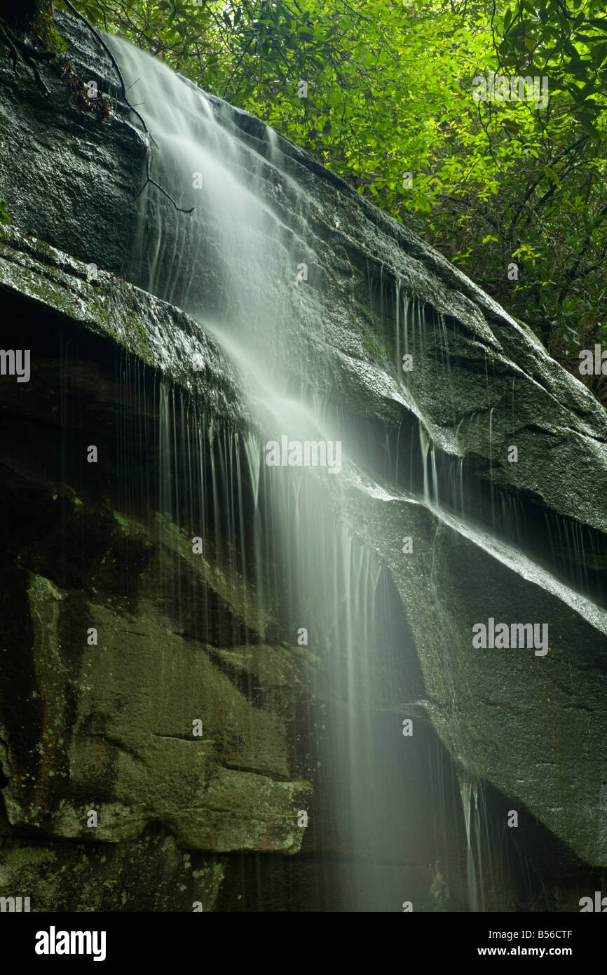 Slick Rock Falls Pisgah National Forest Western NC USA Stock Photo - Alamy