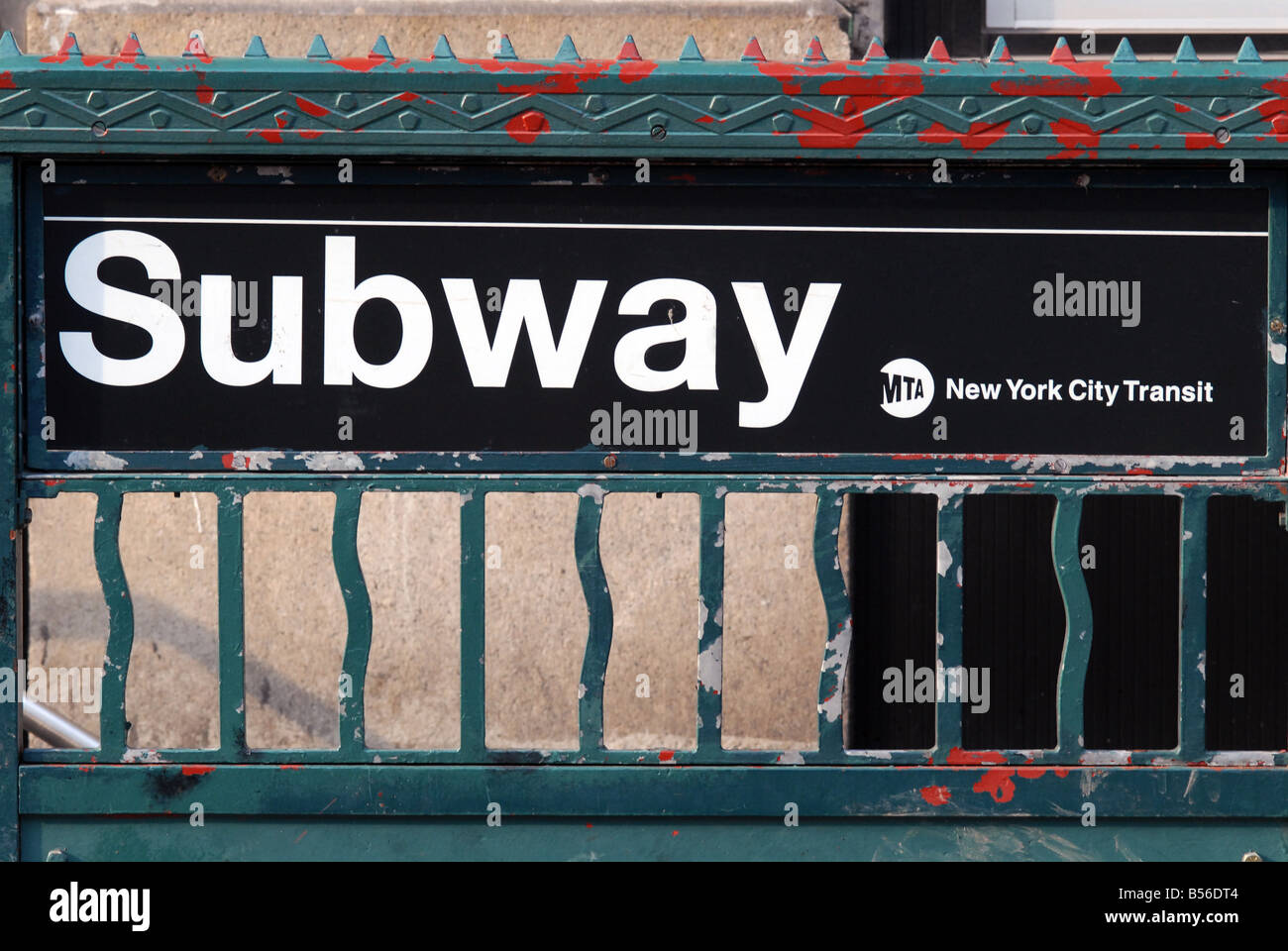Subway Sign New York Stock Photo - Alamy