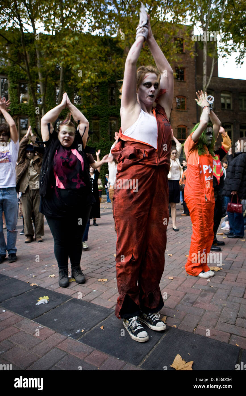 On 25th anniversary of Jackson's Thriller video, Seattle Zombies gather ...