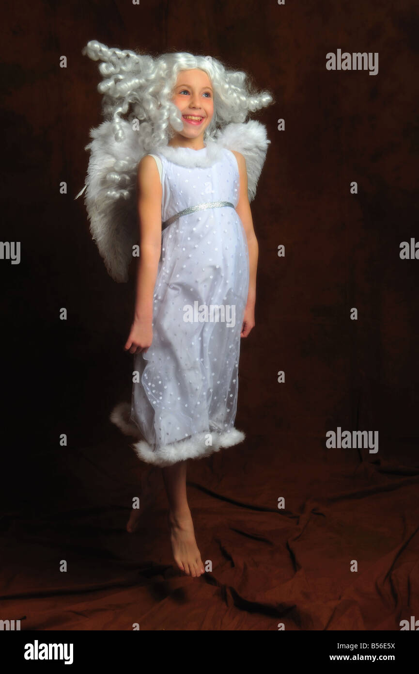 Angel Girl Fly, angel, child, christmas, girl, smiling, wings Stock ...