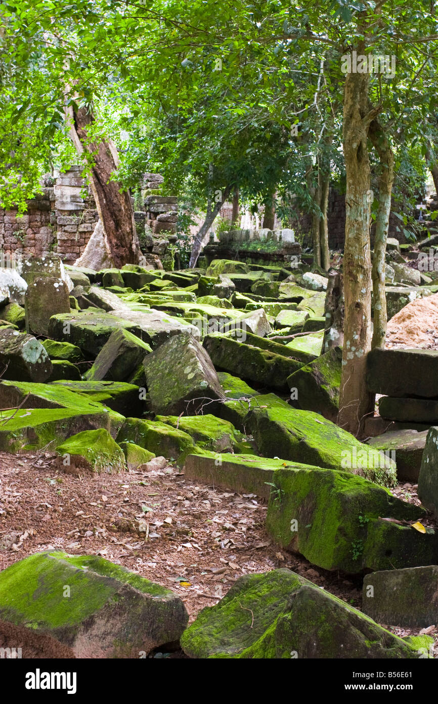Preah Khan temple, Angkor, Cambodia built by Angkorian king Jayavarman ...