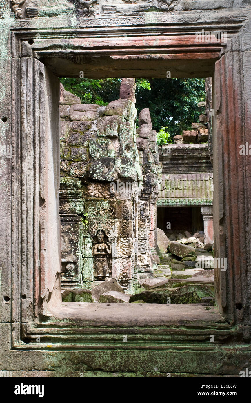 Preah Khan temple, Angkor, Cambodia built by Angkorian king Jayavarman ...