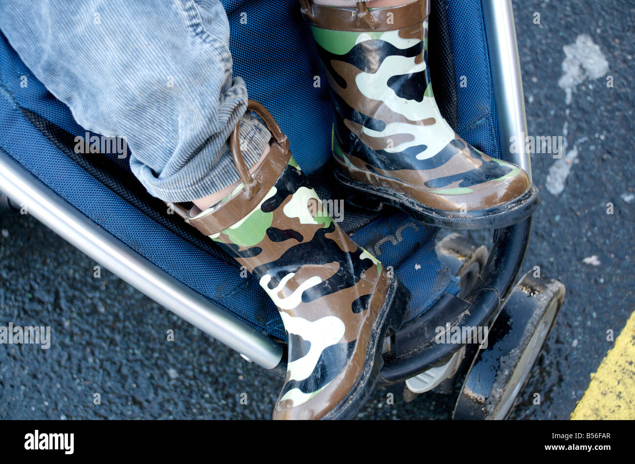Wellies in the Garden Stock Photo - Alamy
