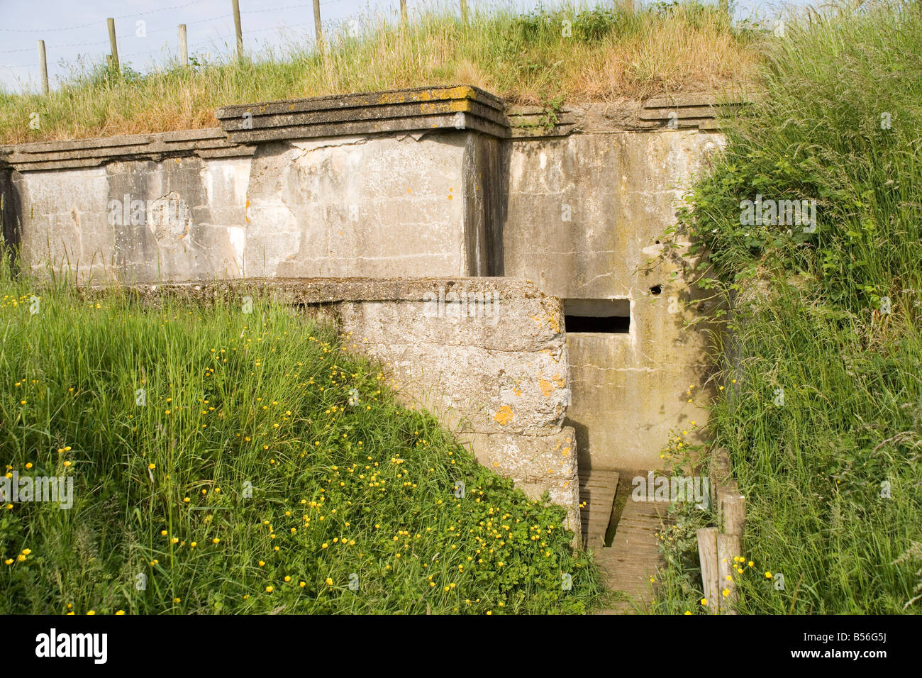 German First World War command bunker just south of the ridge at ...