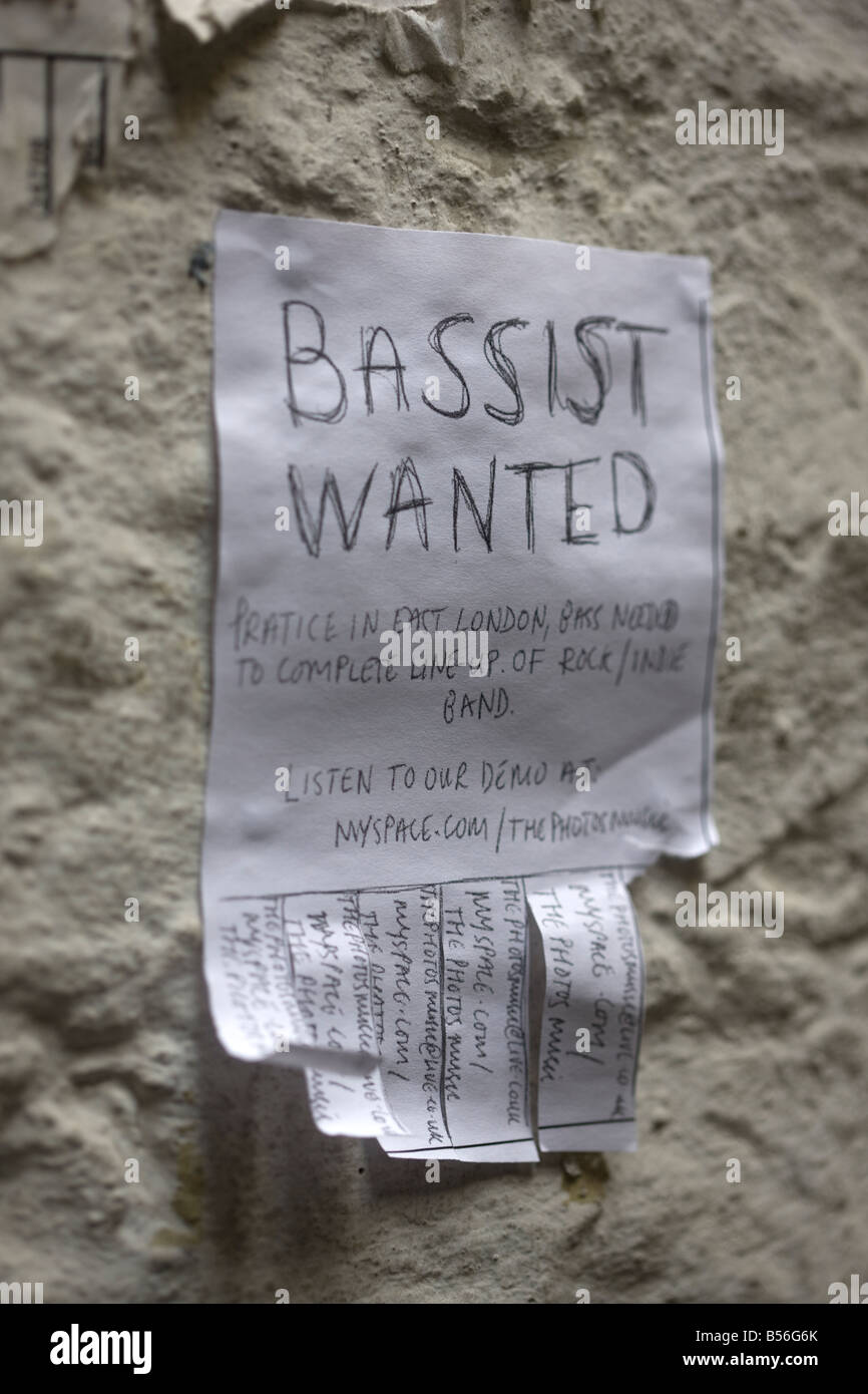 Wanted Band Members