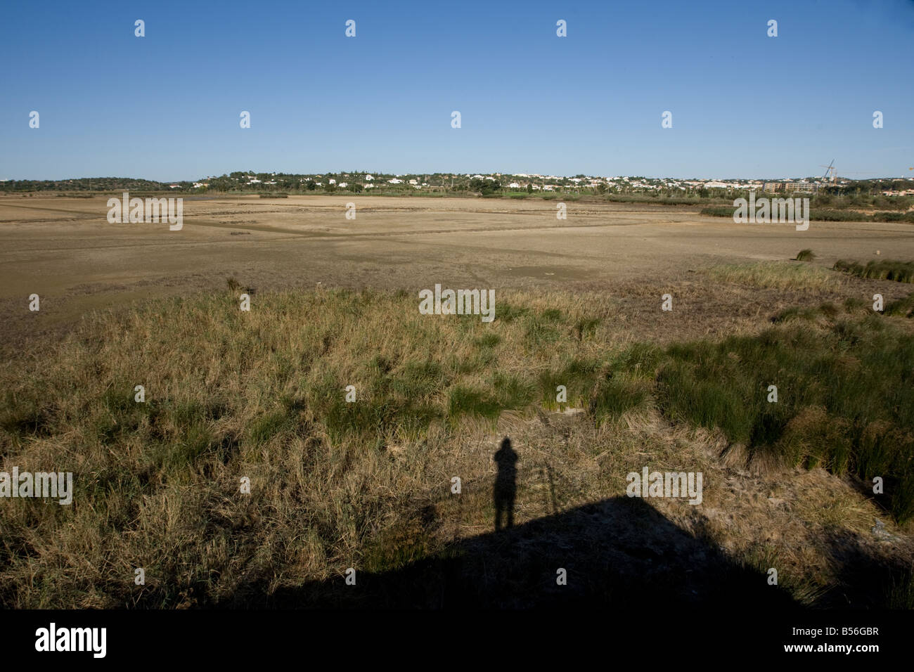 Lagoa dos Salgados drained marsh Stock Photo - Alamy