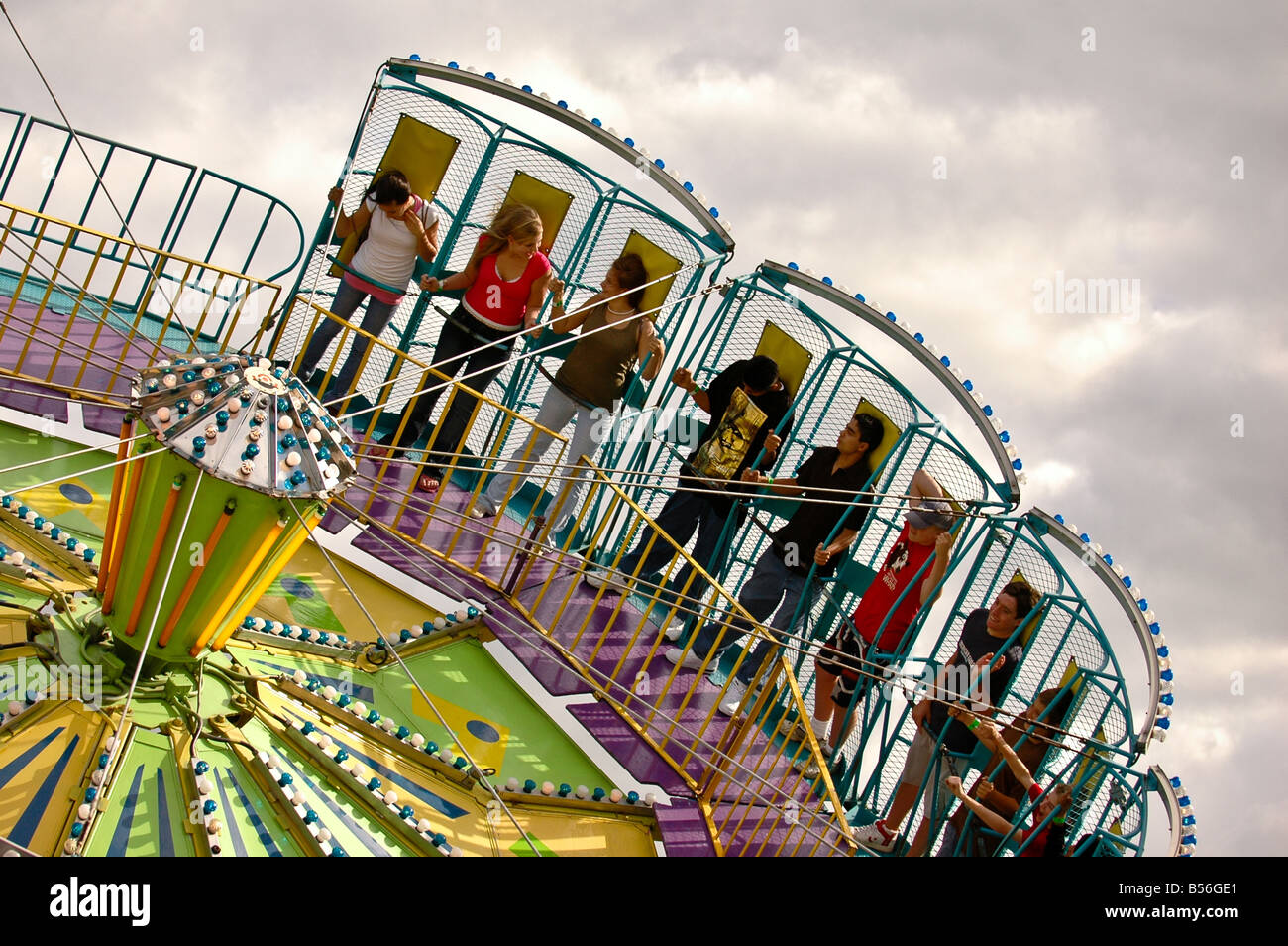 Twirling ride hi-res stock photography and images - Alamy