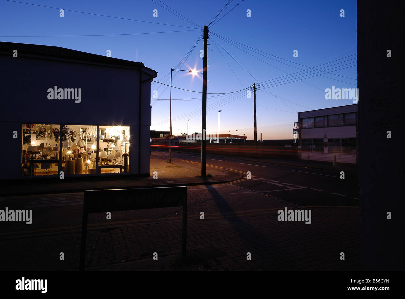 Dawn scene in Essex Stock Photo - Alamy