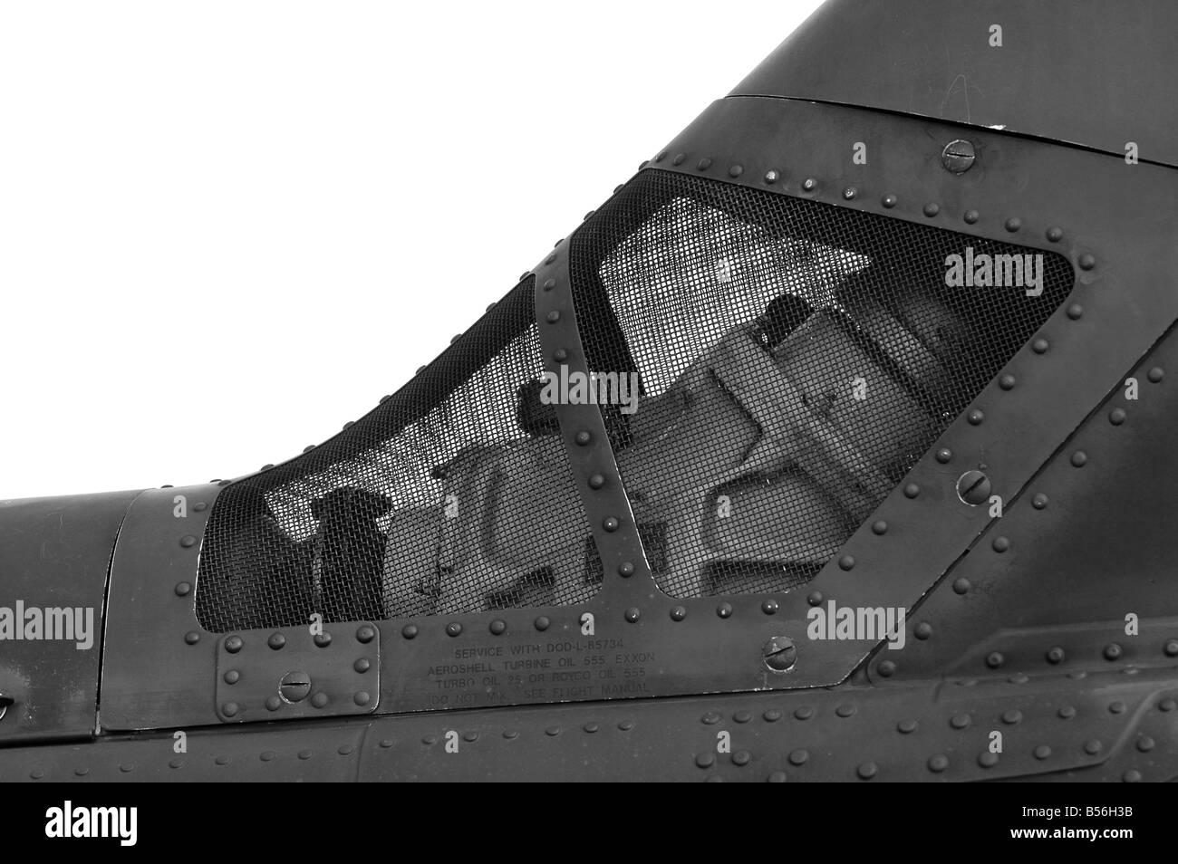 Griffon helicopter rear fuselage assembly Stock Photo - Alamy