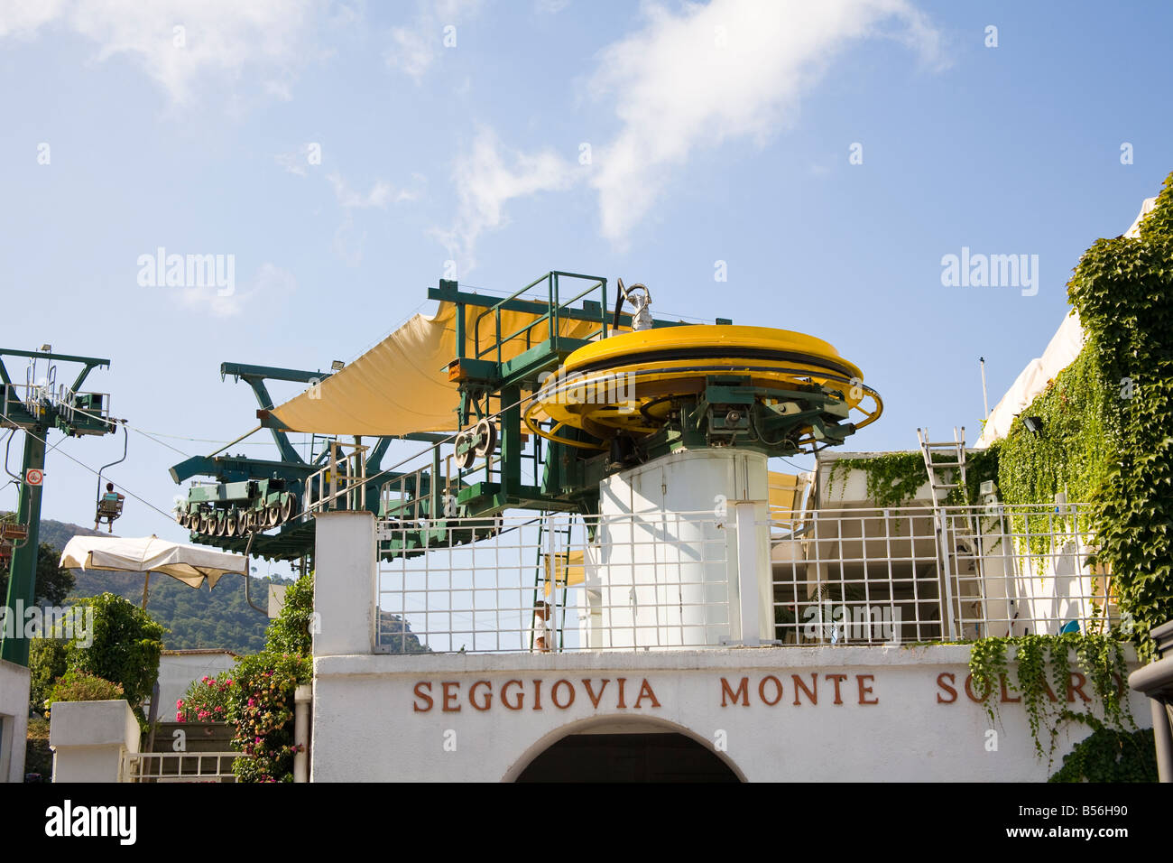 Seggiovia Monte Solaro, Mount Solaro chairlift, Anacapri, Capri, Italy ...